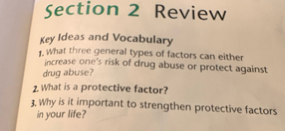 Solved: Review Key Ideas and Vocabulary 1, What three general types of ...