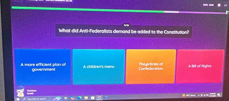 Solved: What did Anti-Federalists demand be added to the Constitution ...