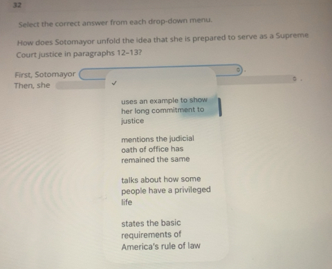 Solved: Select the correct answer from each drop-down menu. How does ...