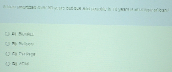 Solved: Aloan amortized over 30 years but due and payable in 10 years ...