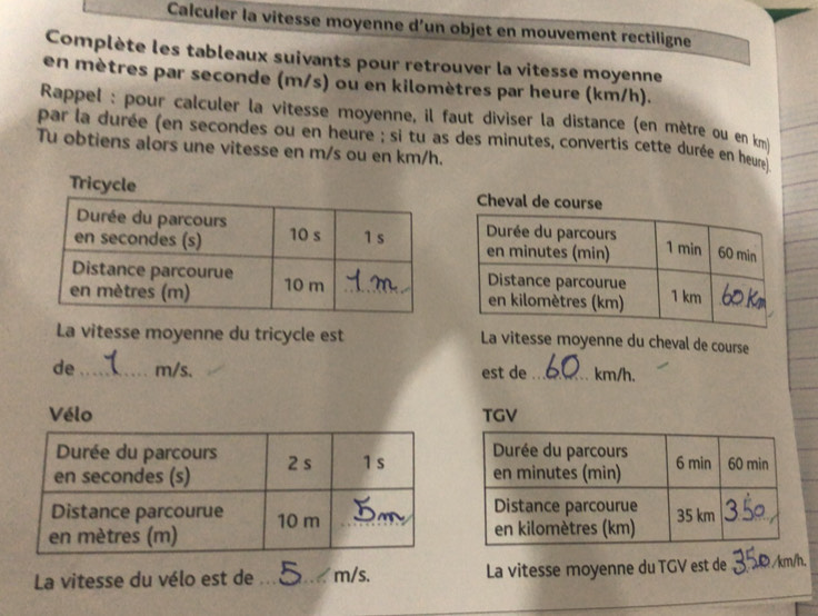Résolu :Calculer la vitesse moyenne d’un objet en mouvement rectiligne ...