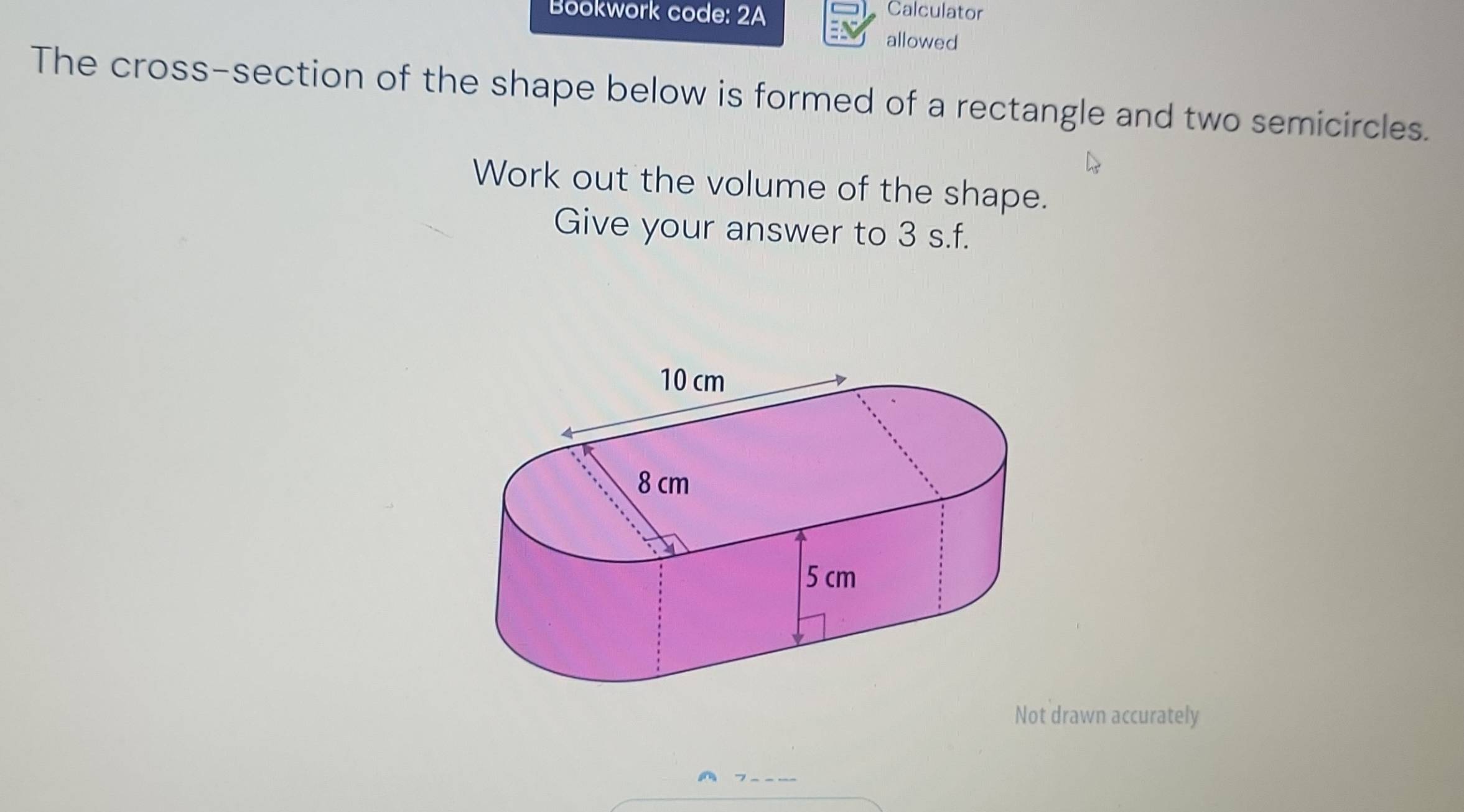 Solved: Bookwork code: 2A Calculator allowed The cross-section of the ...