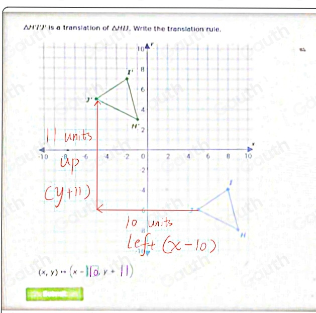 Solved: Reveal Math - 8th grade > # R.8 Translations: write the rule ...