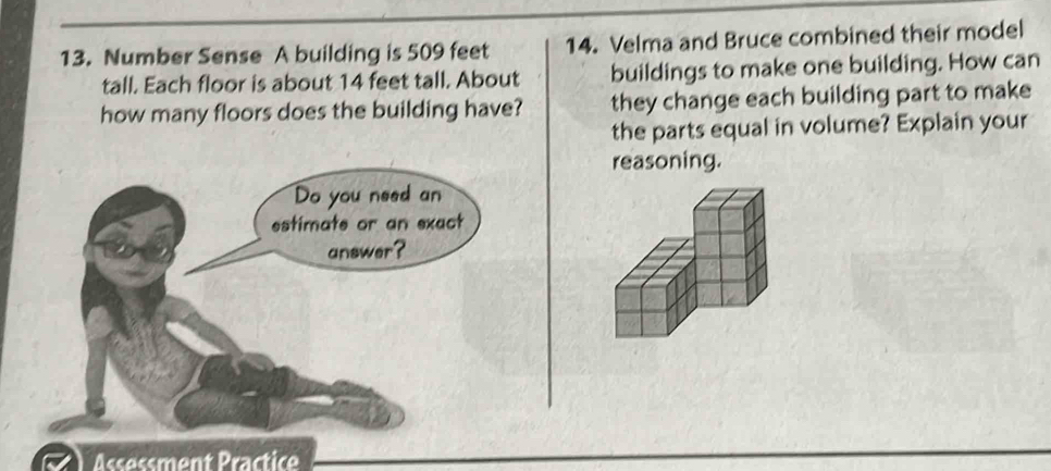 Solved: Number Sense A building is 509 feet 14. Velma and Bruce ...