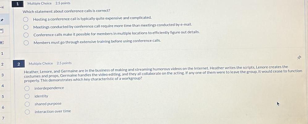 Solved: Which statement about conference calls is correct? Hosting a ...