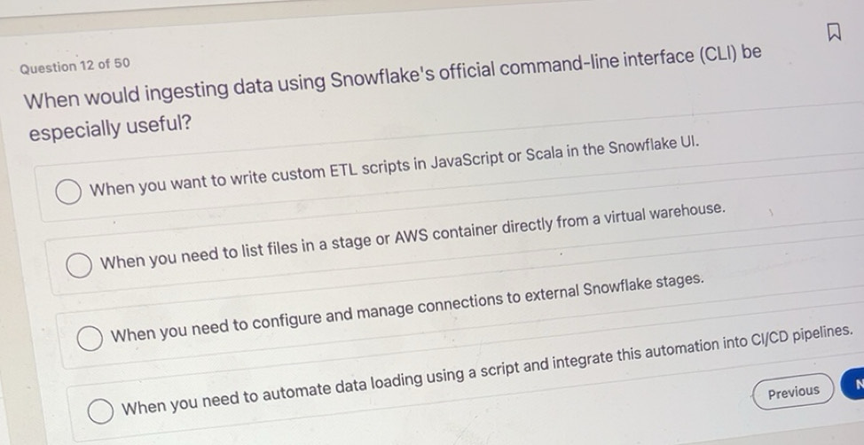 Résolu :When would ingesting data using Snowflake's official command ...