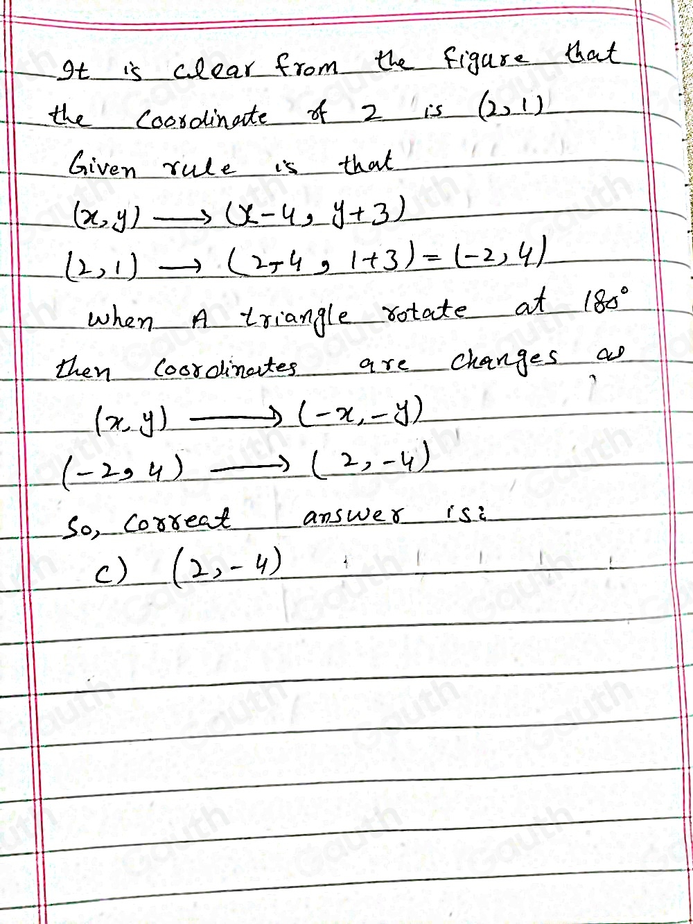 Solved: (02.01, 02.02 MC) Triangle XYZ is shown on the coordinate plane ...