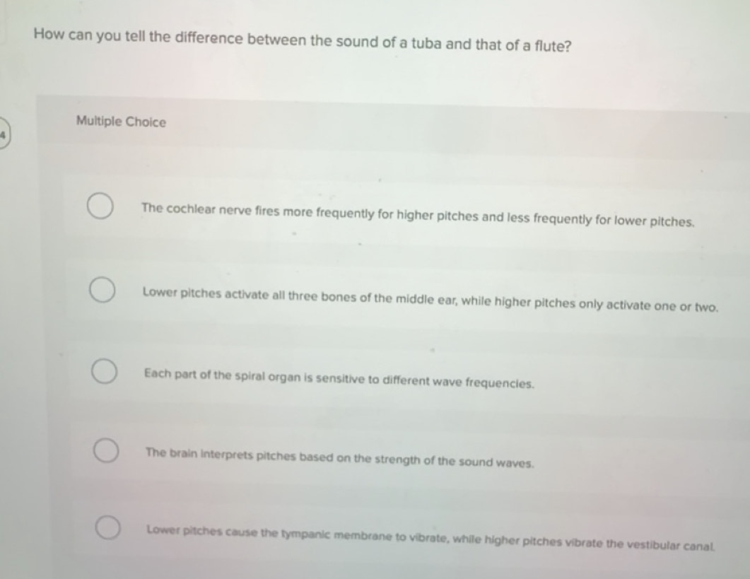 Solved: How can you tell the difference between the sound of a tuba and ...