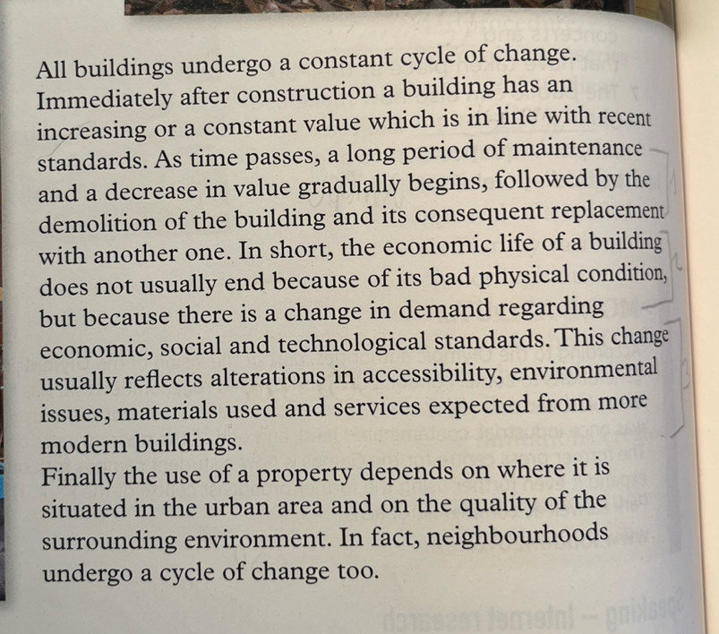 Risolto:All buildings undergo a constant cycle of change. Immediately ...