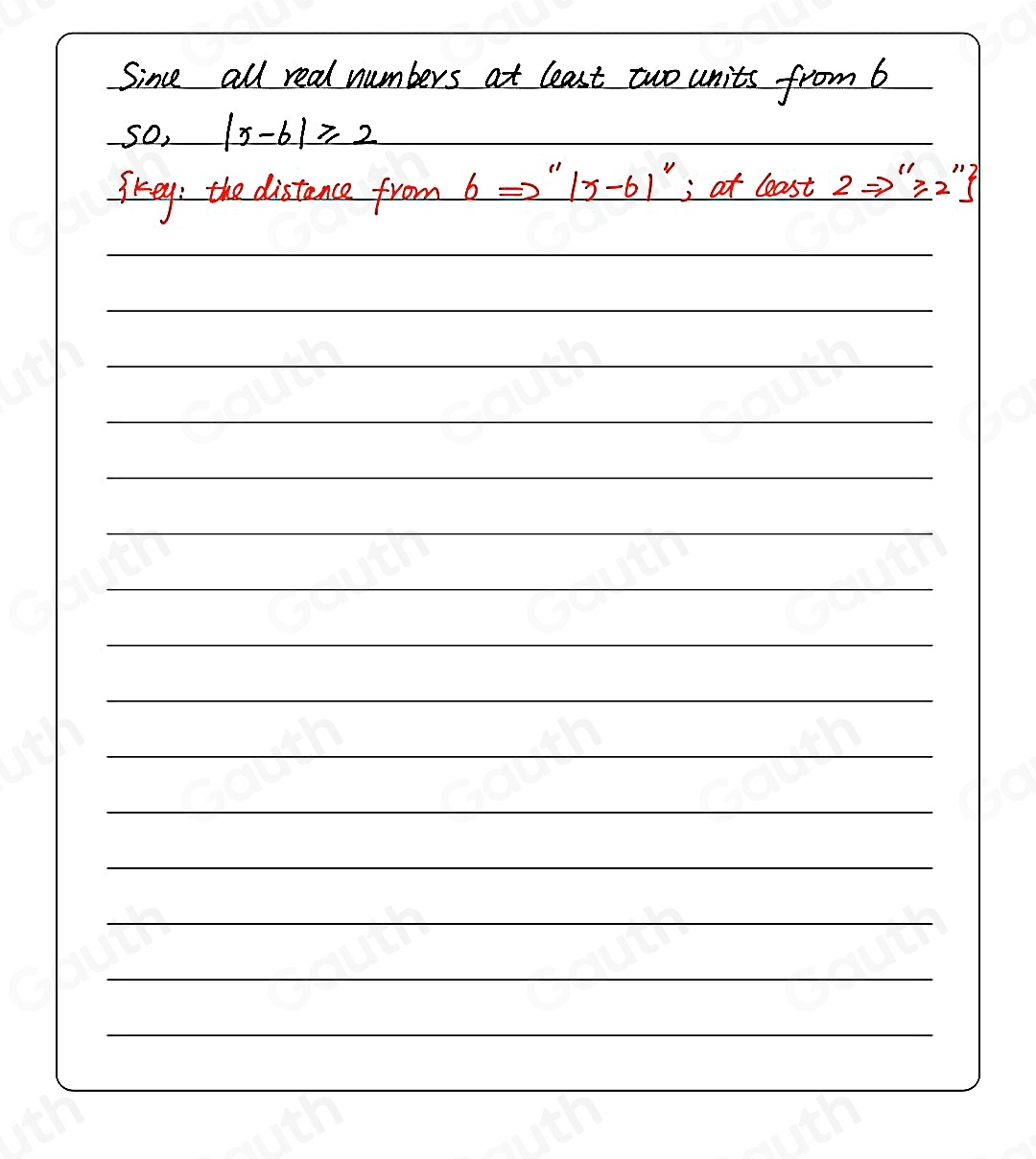 Solved: Use absolute value notation to define the interval (or pair of ...