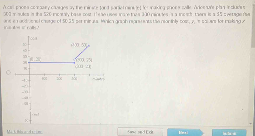 Solved: A cell phone company charges by the minute (and partial minute ...