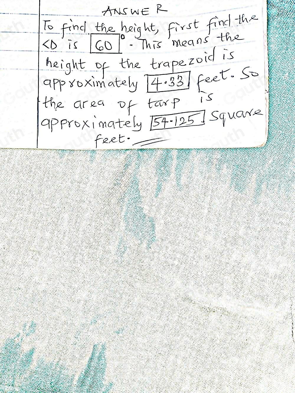 Solved: A hotel builds an isosceles trapezoidal pool for children. It ...