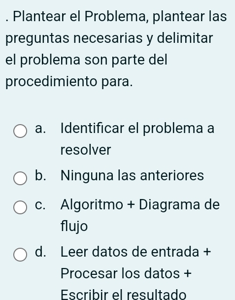 Resuelto:Plantear el Problema, plantear las preguntas necesarias y ...