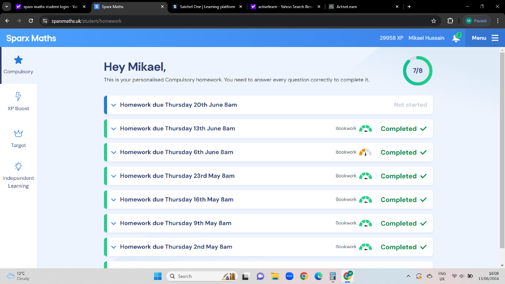 Solved: sparx maths student login - Yah Sparx Maths Satchel One ...