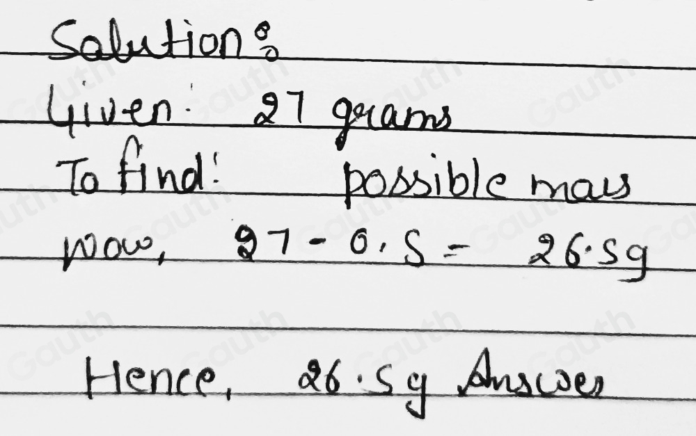 Solved: A 3-in-1 Milo suchet contains 27 grams of Milo powder, correct ...