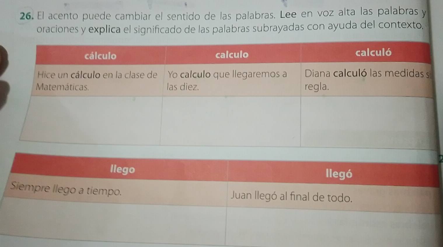 Resuelto:El acento puede cambiar el sentido de las palabras. Lee en voz ...