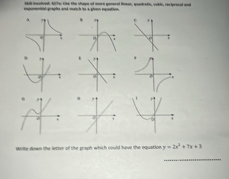Solved: Still involved: 4270: Uise the shape of more general linear ...