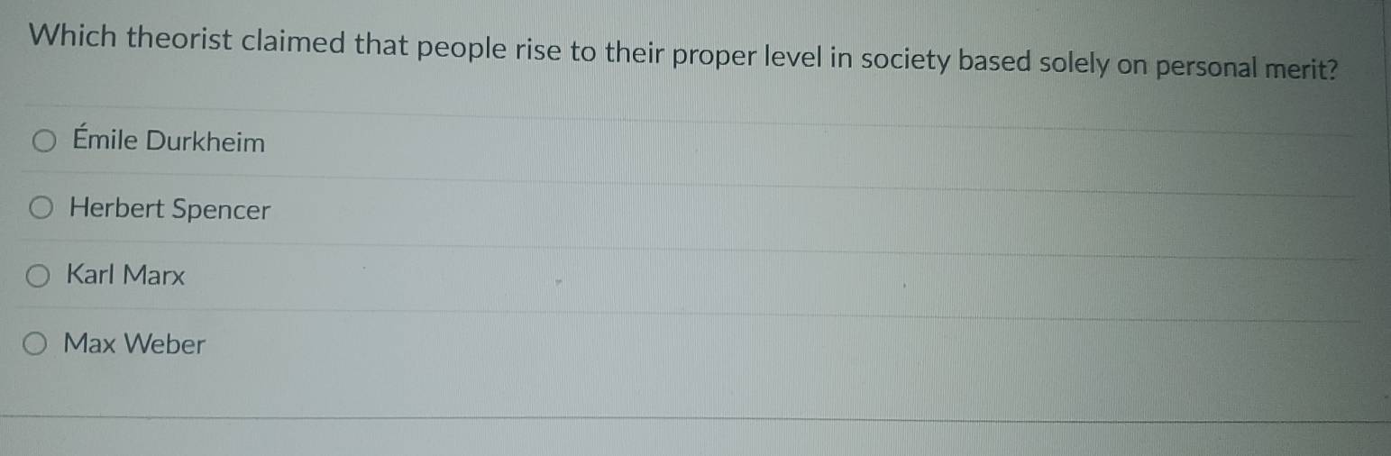Solved: Which theorist claimed that people rise to their proper level ...