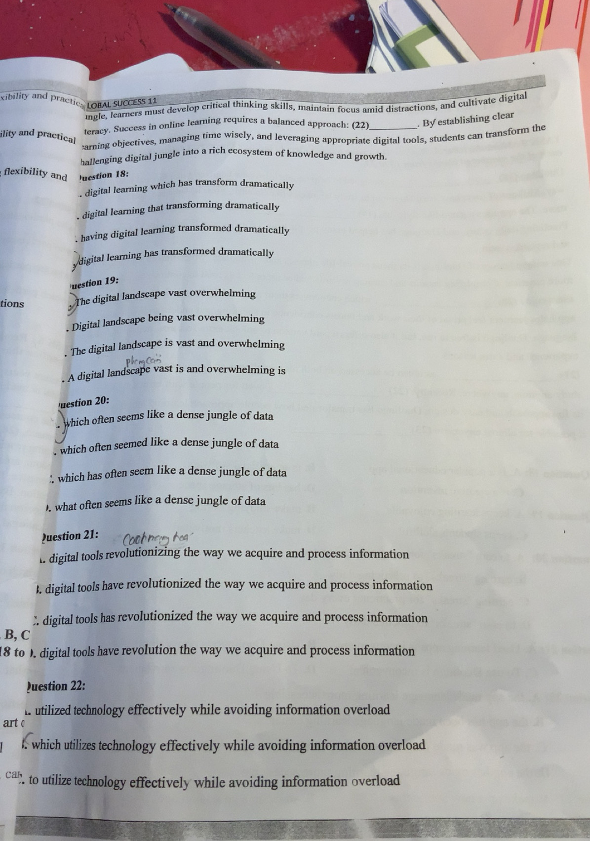 Giải quyết:xibility and practica LOBAL SUCCESS 11 ingle, learners must ...