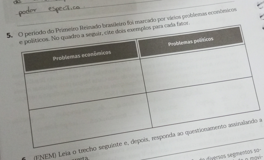 Resolvido:arcado por vários problemas econômicos (FNEM) Leia a o ...