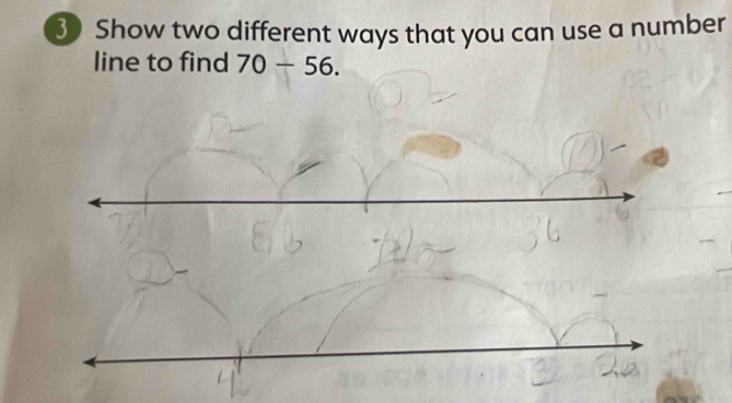 Solved: Show two different ways that you can use a number line to find ...