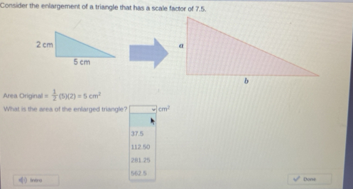 Solved: Consider the enlargement of a triangle that has a scale factor ...
