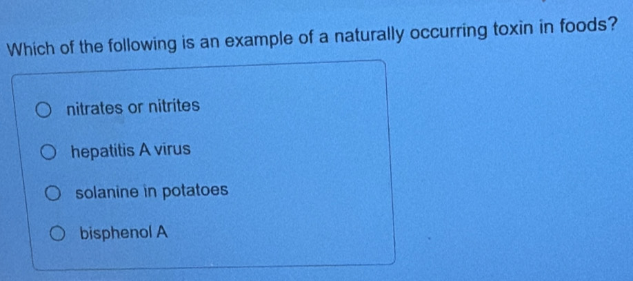 Solved: Which of the following is an example of a naturally occurring ...
