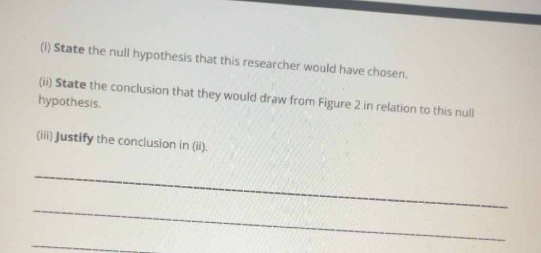 Solved: State the null hypothesis that this researcher would have ...