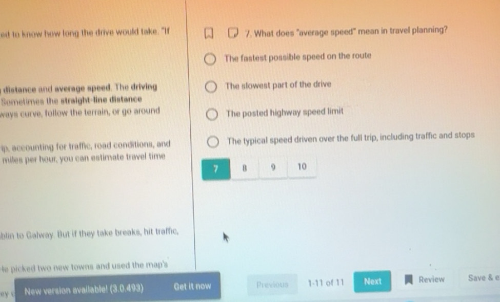 Solved: ed to know how long the drive would take. "If 7. What does ...