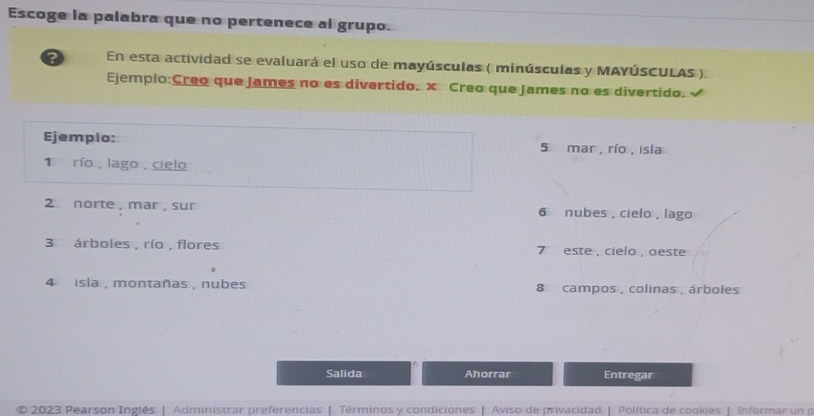 Resuelto:Escoge la palabra que no pertenece al grupo. a En esta ...