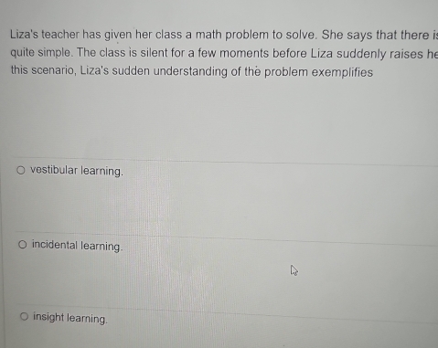 Solved: Liza's teacher has given her class a math problem to solve. She says that there i quite ...