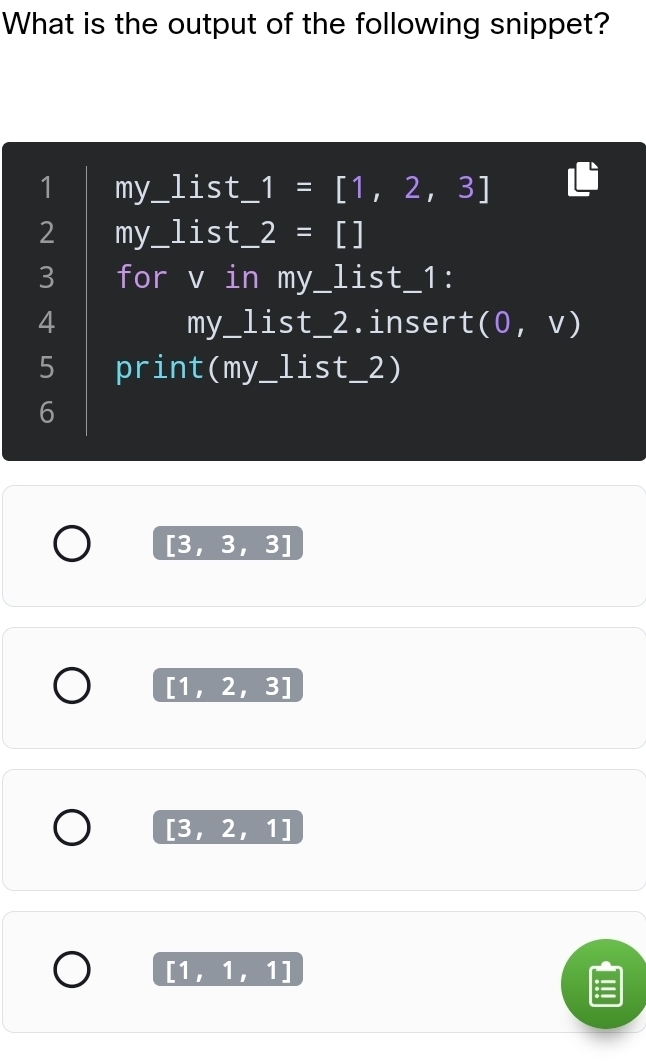 Solved: What is the output of the following snippet? 1 my_list _ 1=[1,2 ...