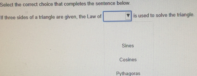 Solved: Select the correct choice that completes the sentence below. If ...