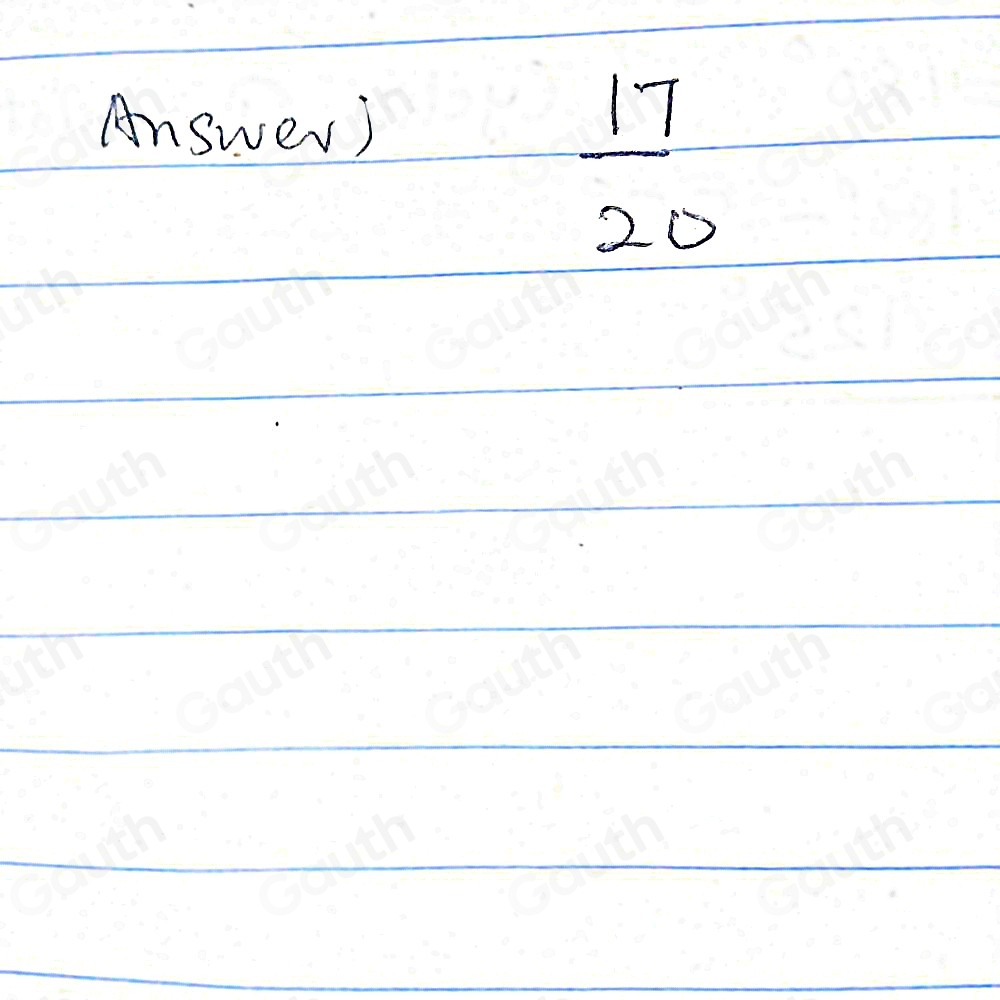 Solved: Work out 4/5 + 3/20 - 1/10 Give your answer in its simplest ...