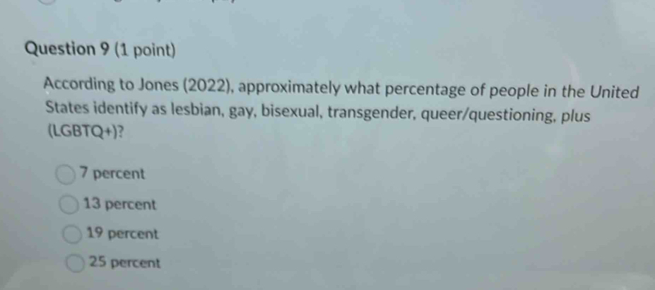 Solved: According to Jones (2022), approximately what percentage of ...