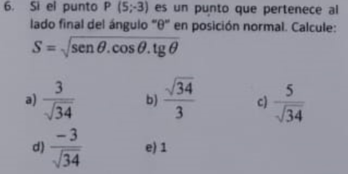 Resuelto:Si el punto P(5;-3) es un punto que pertenece al lado final ...