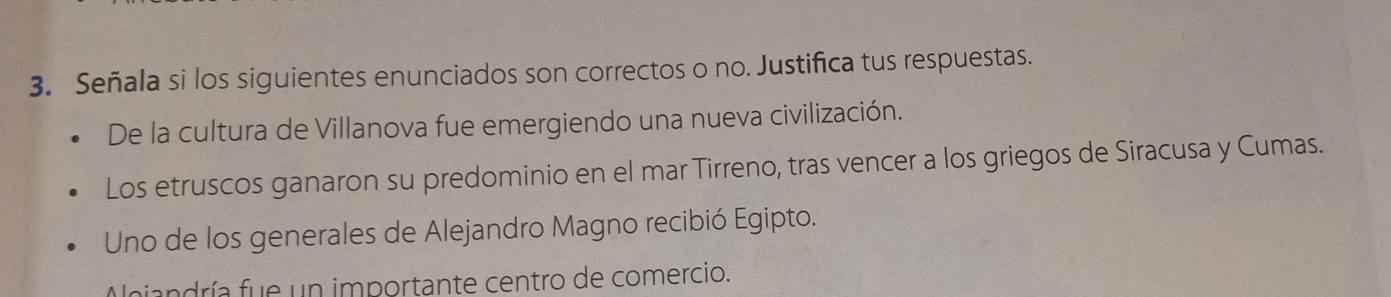 Resuelto:Señala si los siguientes enunciados son correctos o no ...