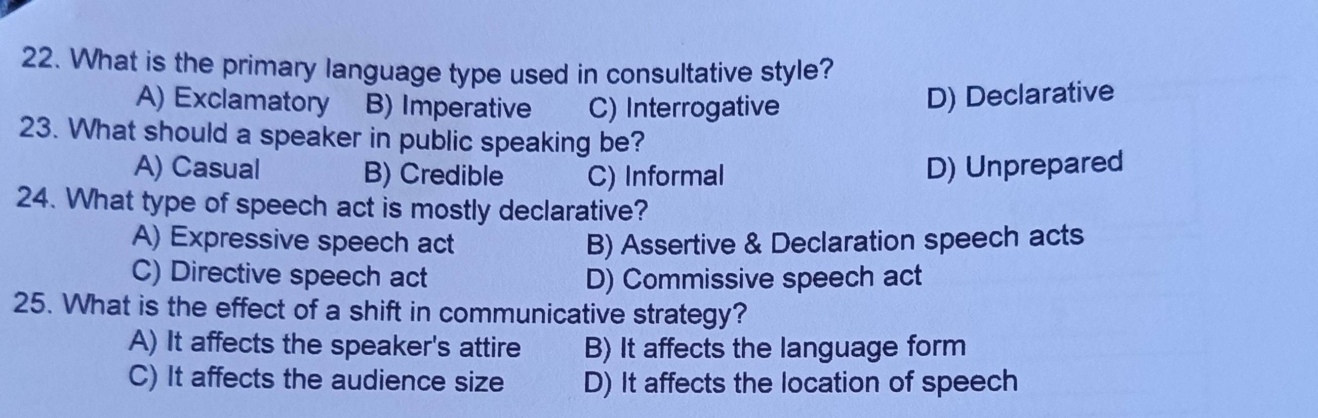Solved: What is the primary language type used in consultative style? A ...