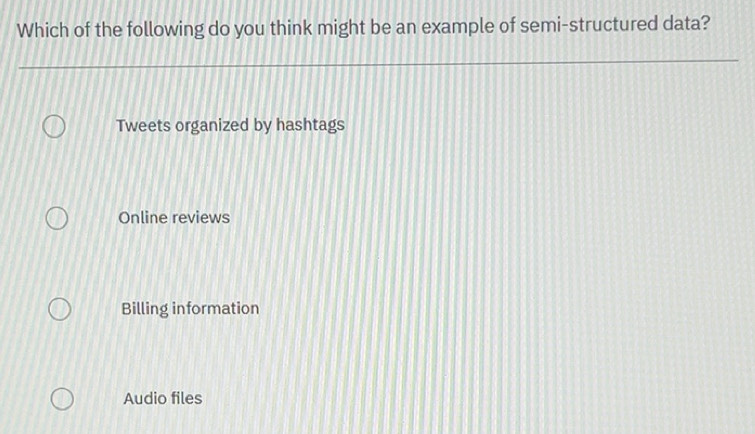 Solved: Which of the following do you think might be an example of semi ...