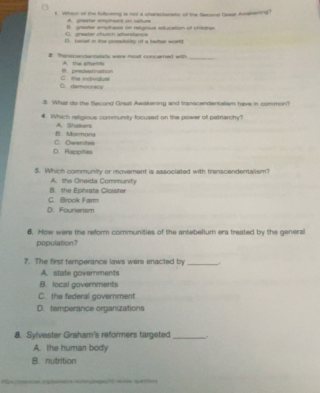Solved: Which of the following is not a characteristic of the Second ...