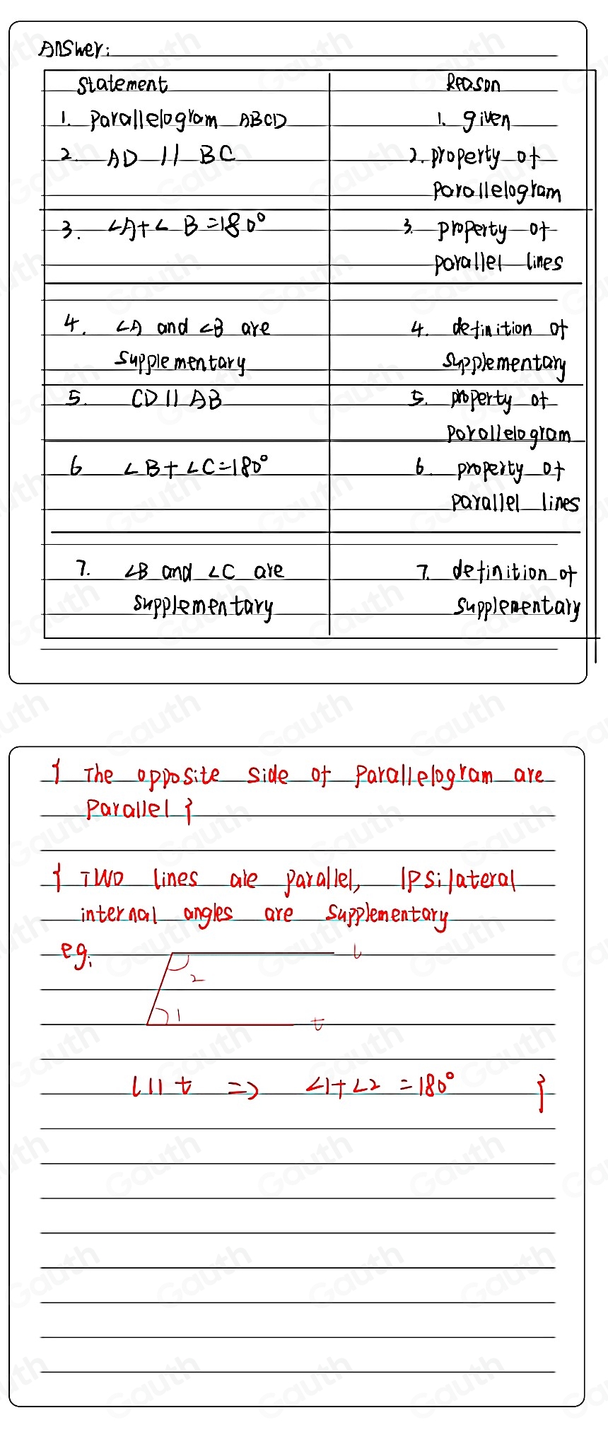 Solved: Write a two-column proof for the following conjecture. You may not need to use all of ...