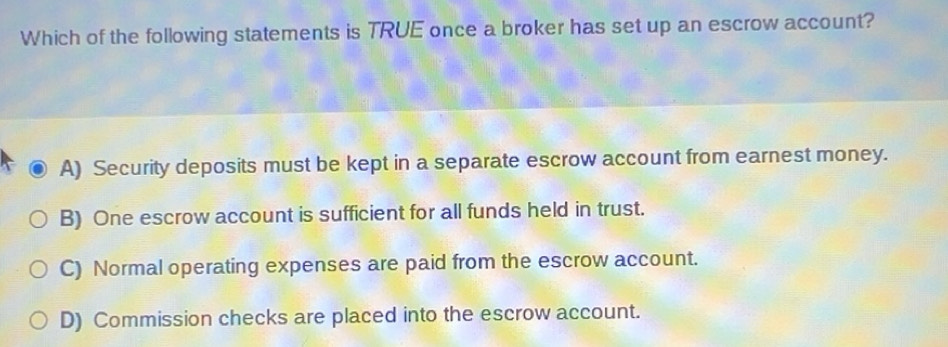 Solved: Which of the following statements is TRUE once a broker has set ...
