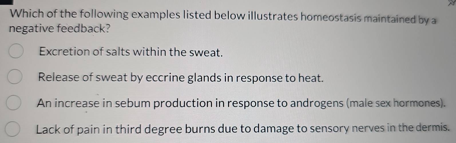 Solved: Which of the following examples listed below illustrates ...