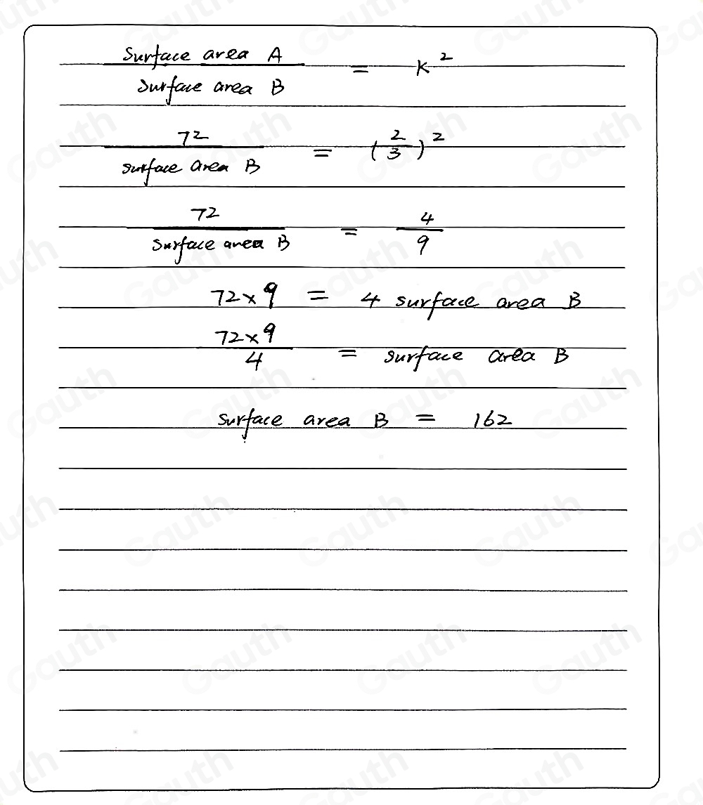 Solved: Solids A and B are similar. Use the given information and scale factor k from solid A to ...