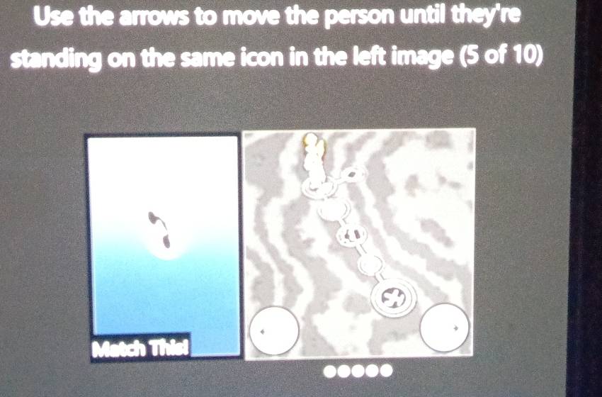 Solved: Use the arrows to move the person until they're standing on the ...