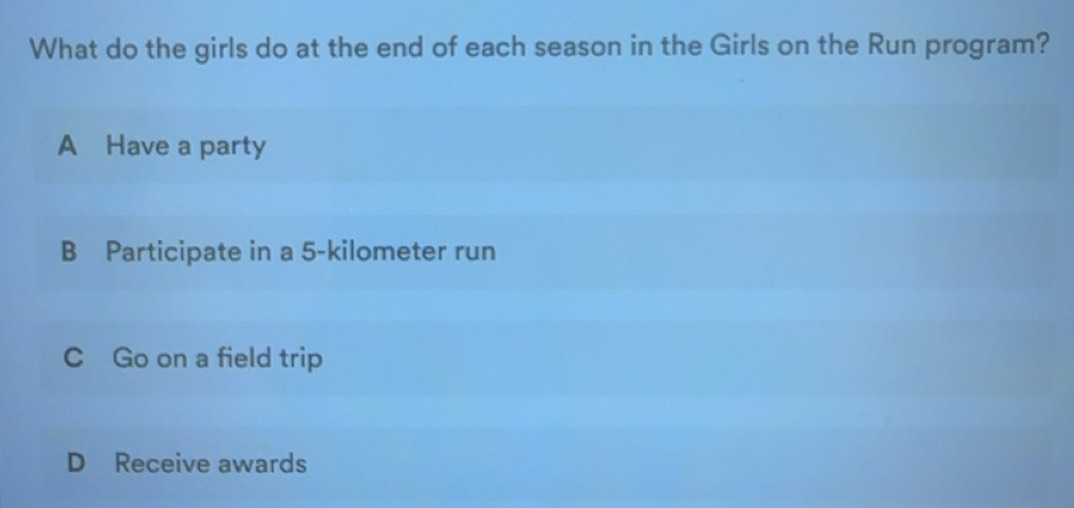 Solved: What do the girls do at the end of each season in the Girls on ...