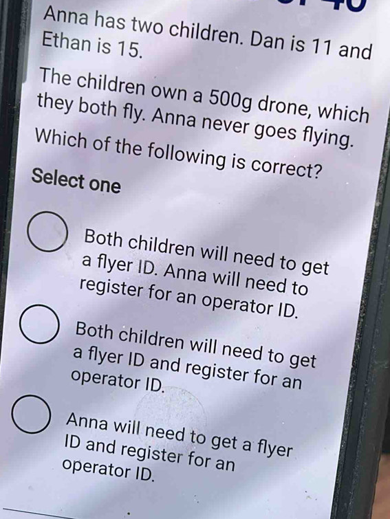 Solved: Anna has two children. Dan is 11 and Ethan is 15. The children ...