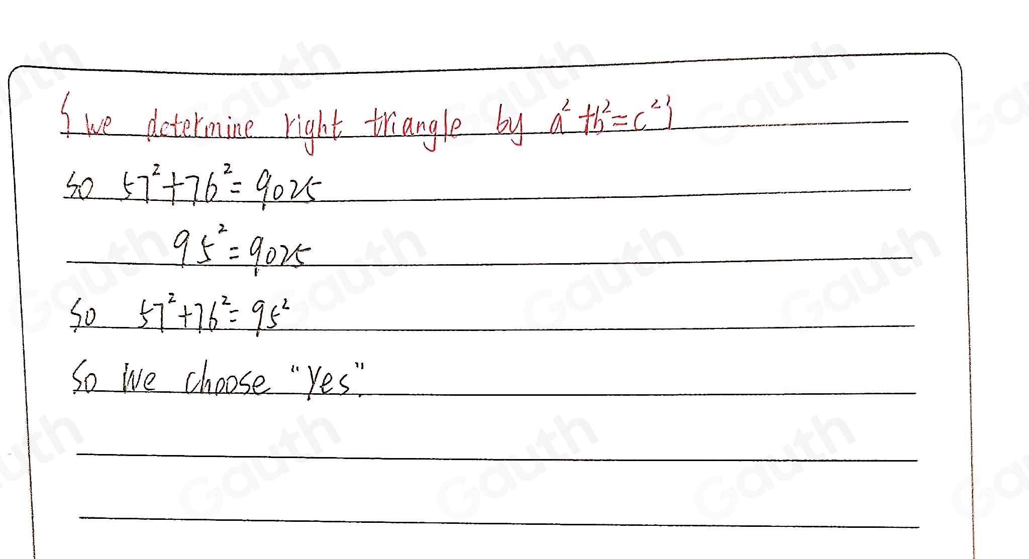 Solved: A triangle has sides with lengths of 57 millimeters, 76 ...