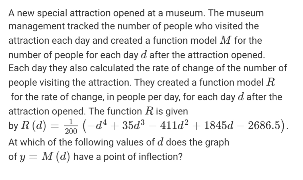 Solved: A new special attraction opened at a museum. The museum ...