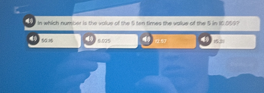 Solved: in which number is the value of the 5 ten times the value of ...